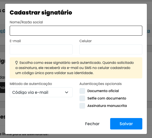 Como criar um documento?